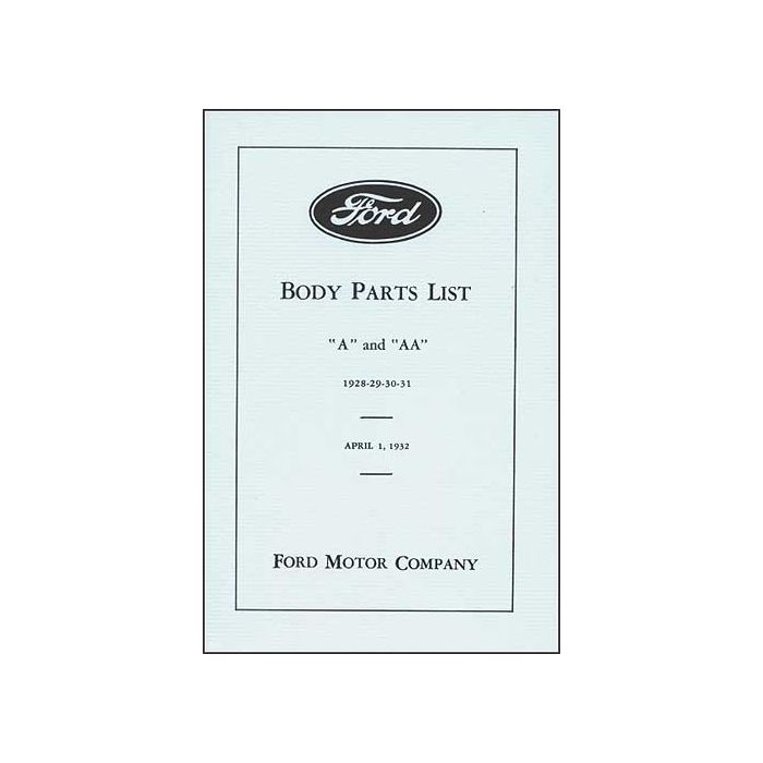 Ford Model A Body Parts
